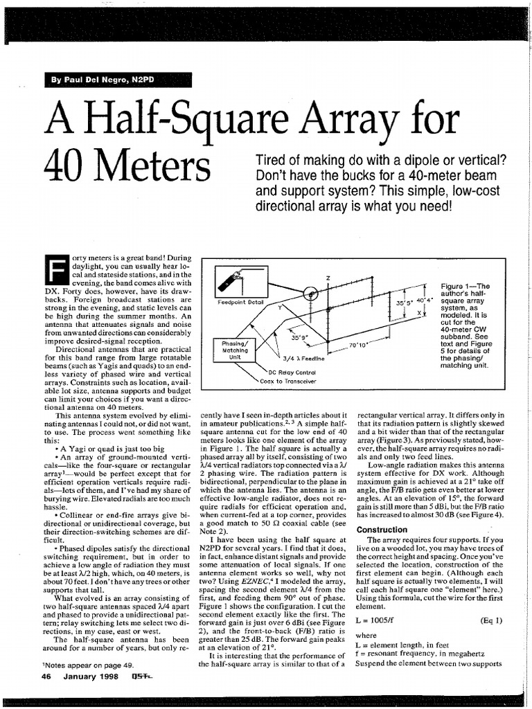 Half Square Array | PDF