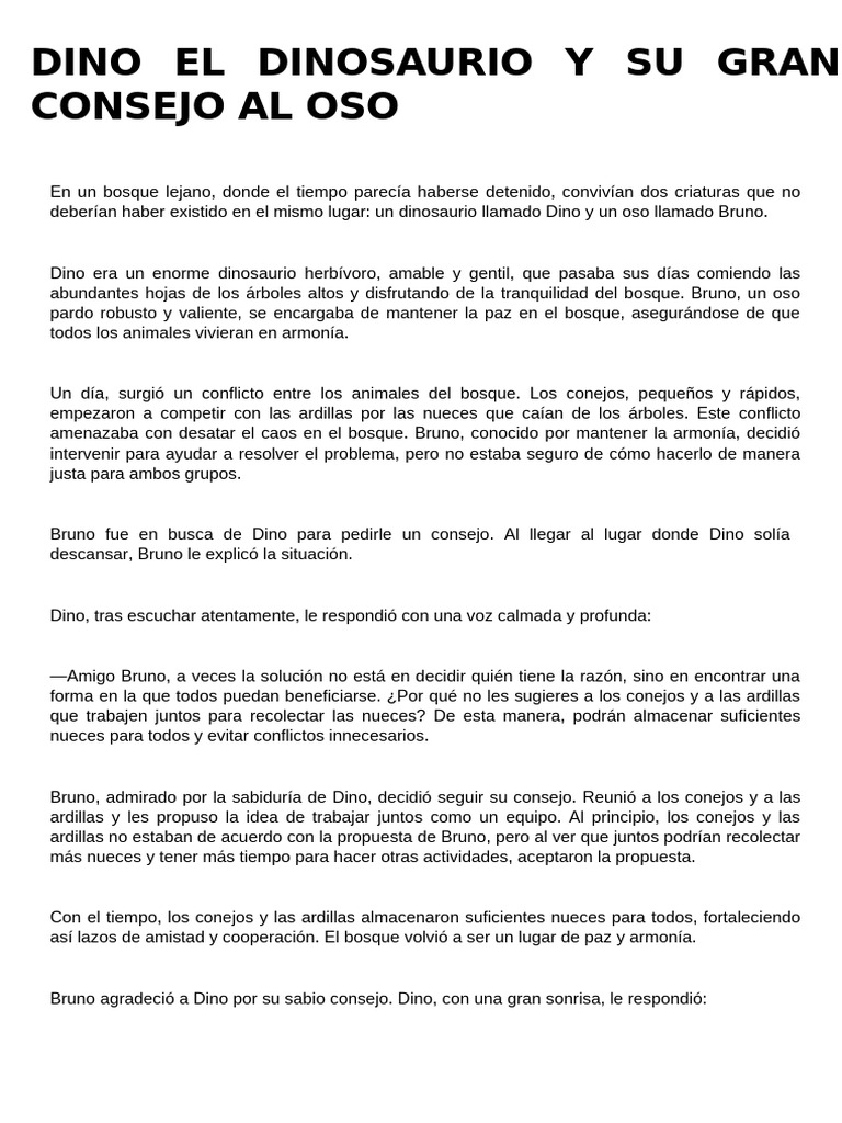 Dino El Dinosaurio y Su Gran Consejo Al Os1 | PDF