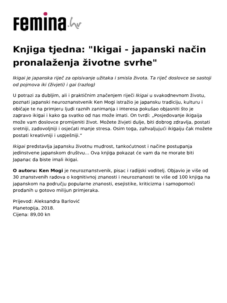 7488-knjiga-tjedna-ikigai-japanski-nacin-pronalazenja-zivotne-svrhe | PDF