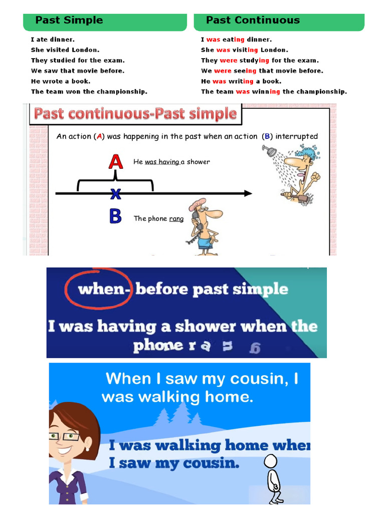 Past Simple and Continuous | PDF