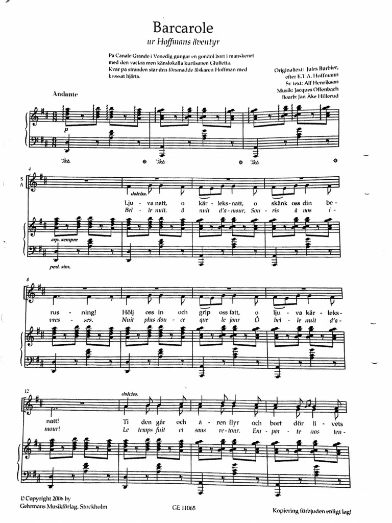 Barcarole | PDF