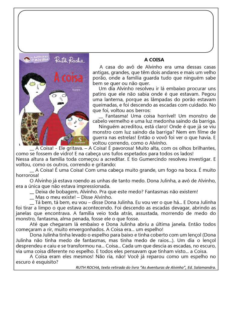 A Coisa..., Ruth Rocha | PDF
