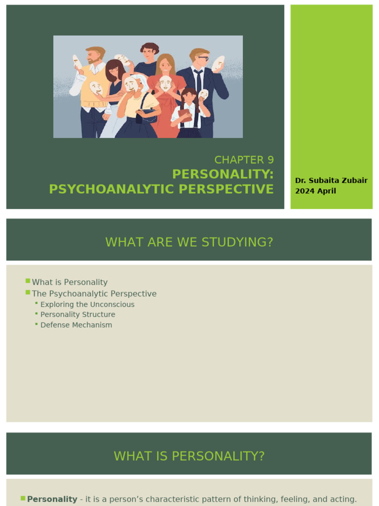 Personality - Psychoanalytic Perspective | PDF