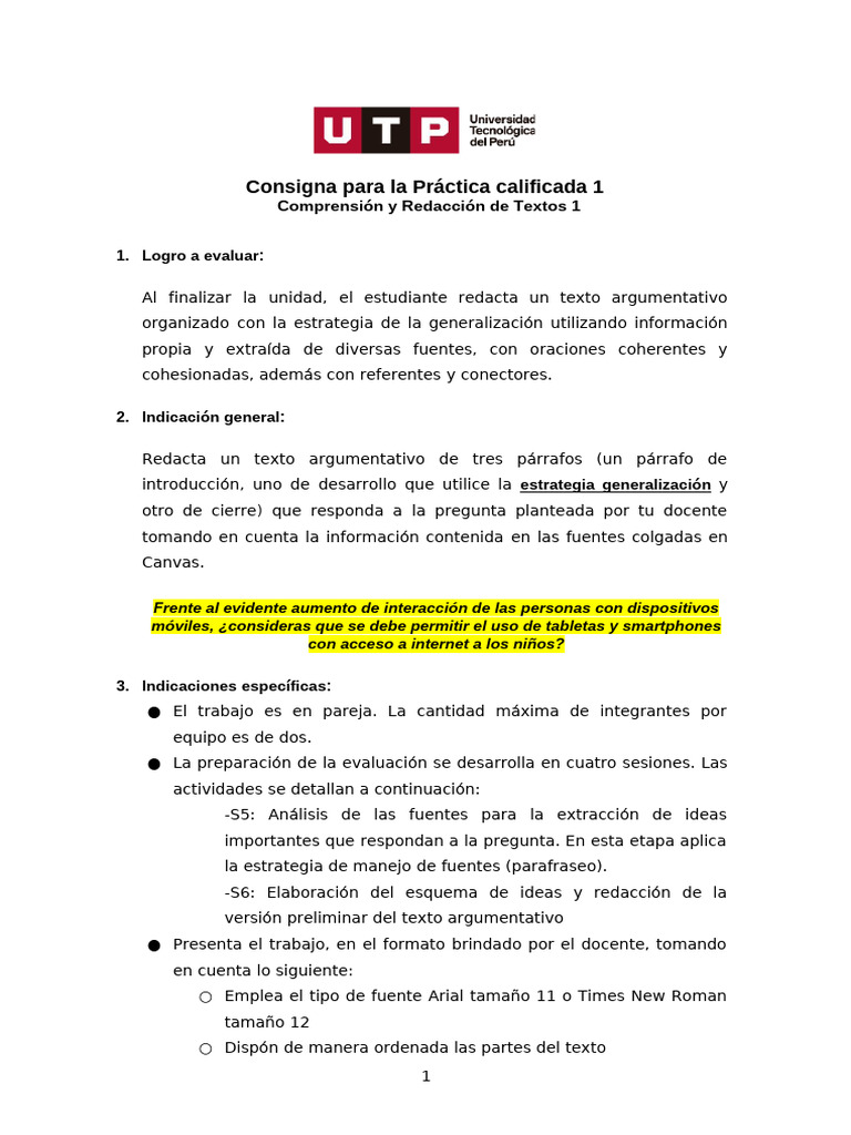 GC N01I PC1Consigna 22C2A | PDF