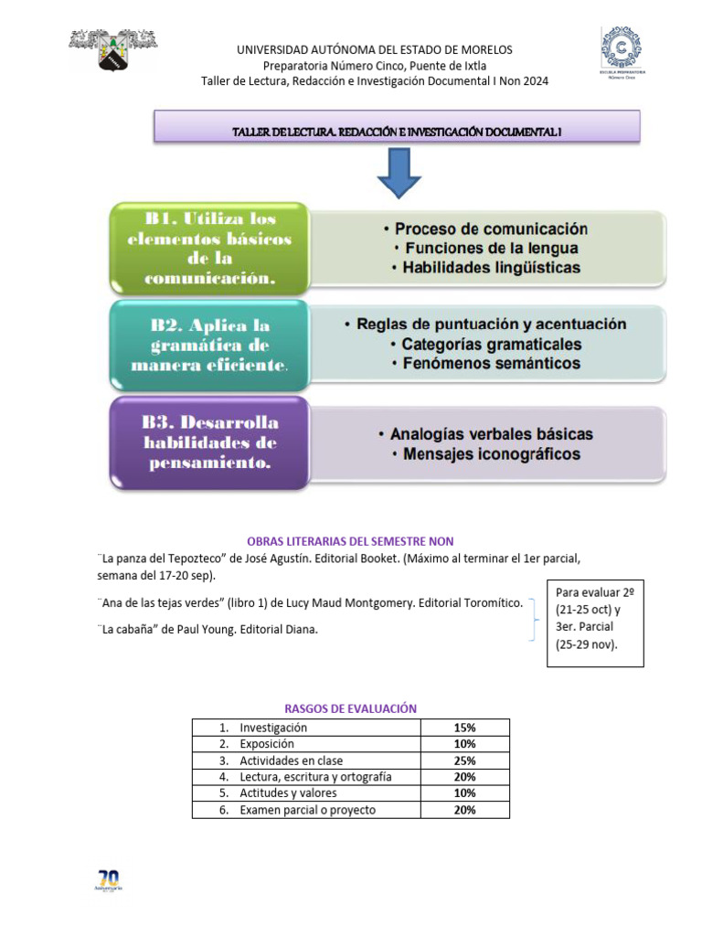 Organizaci N Semestral | PDF