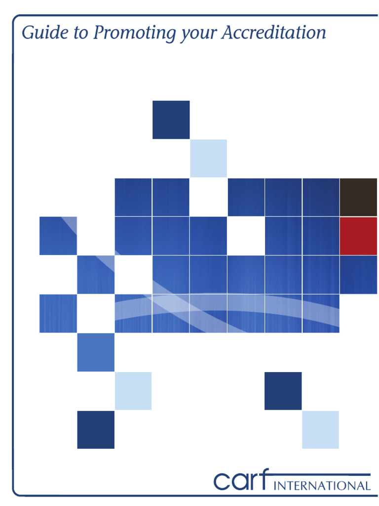 CARF Accreditation Promotion Guide | PDF | Marketing | Business