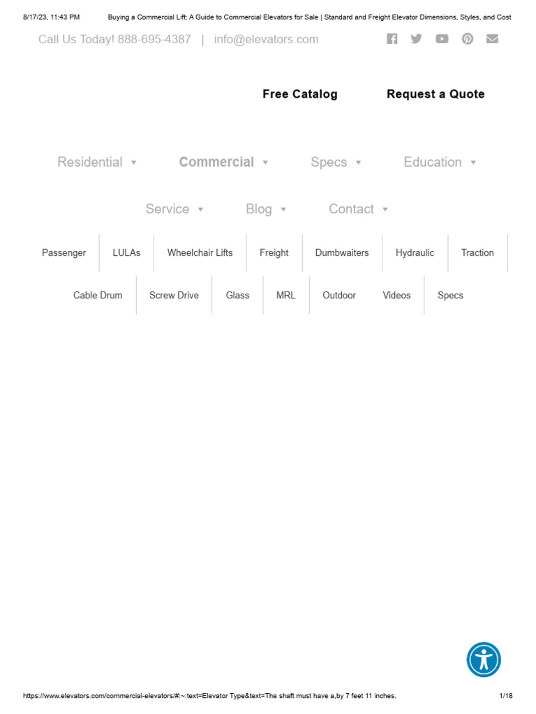 Buying A Commercial Lift - A Guide To Commercial Elevators For Sale - Standard and Freight ...