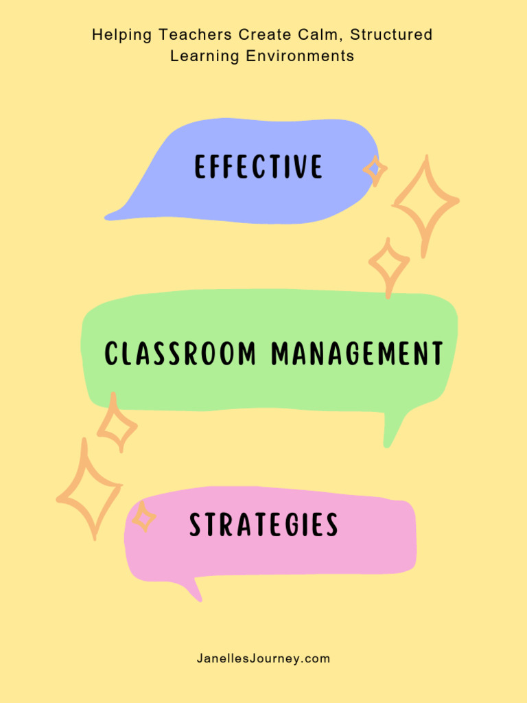 Effective Classroom Management Strategies Guide | PDF
