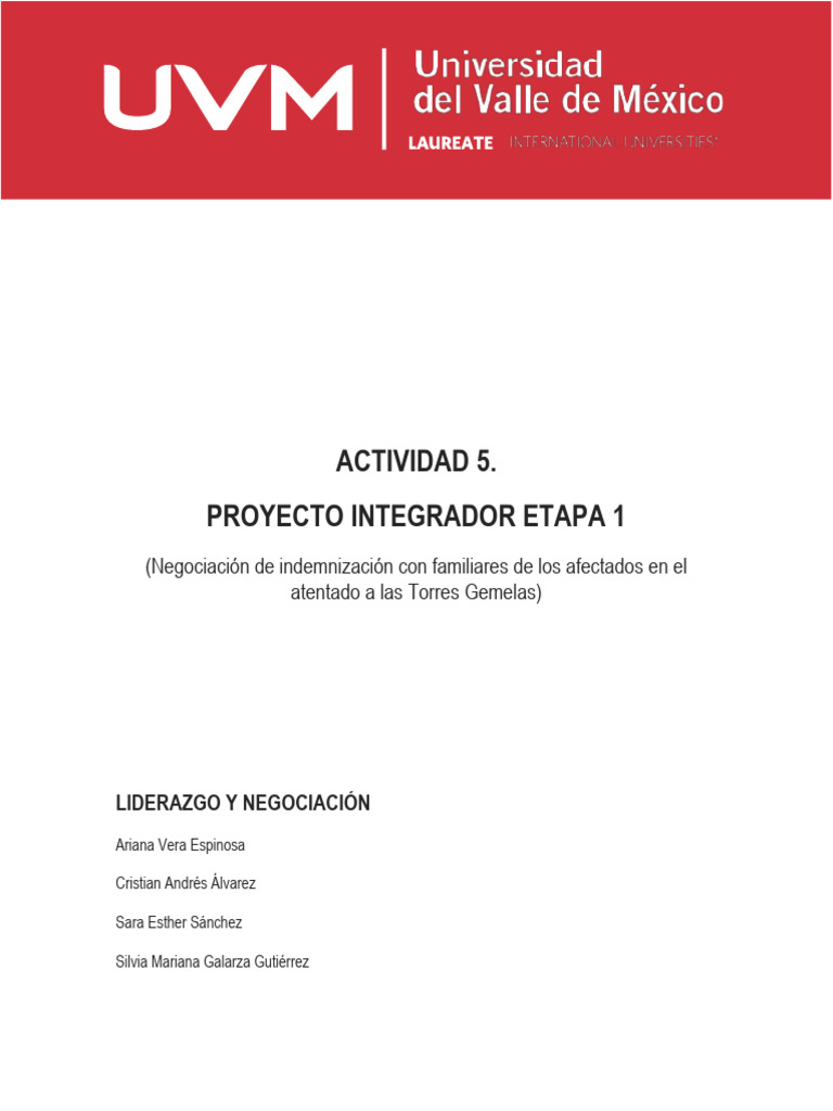 Actividad 5 Proyecto Integrador Etapa 1 | PDF | Daños y perjuicios | Política