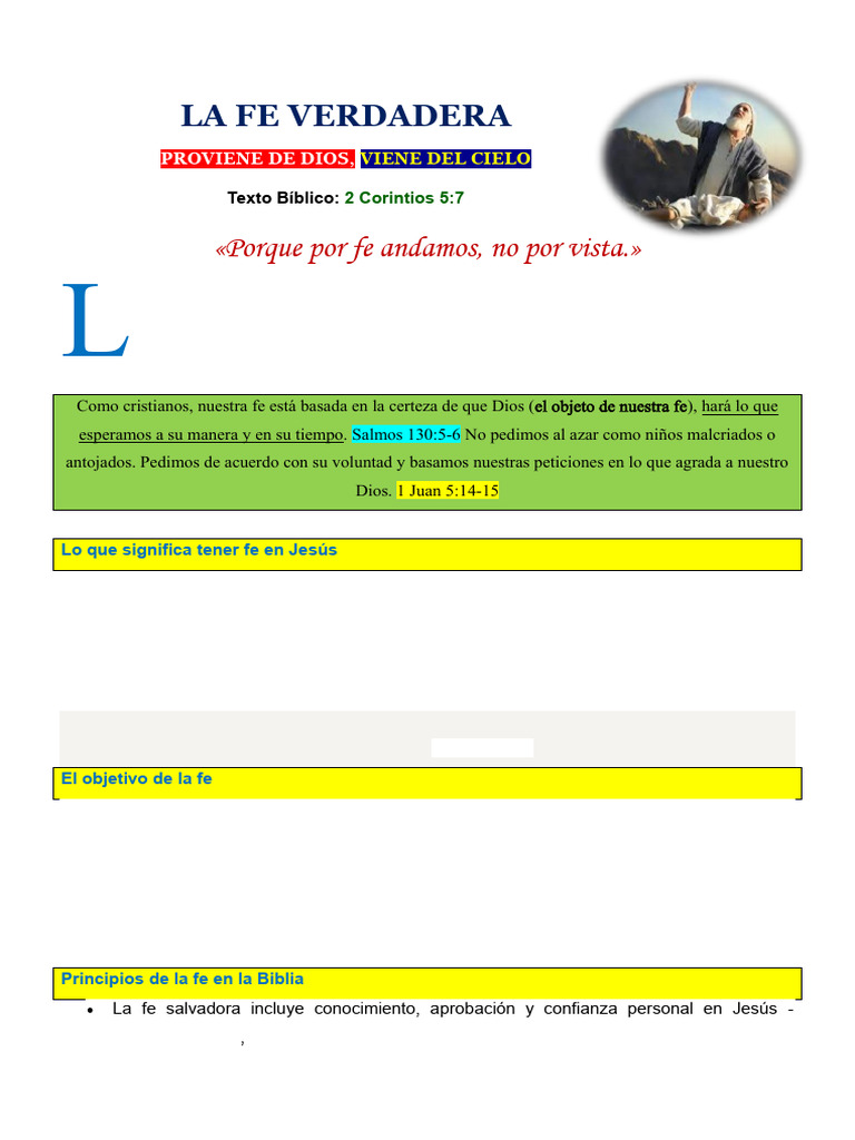 La Verdadera Fe | PDF