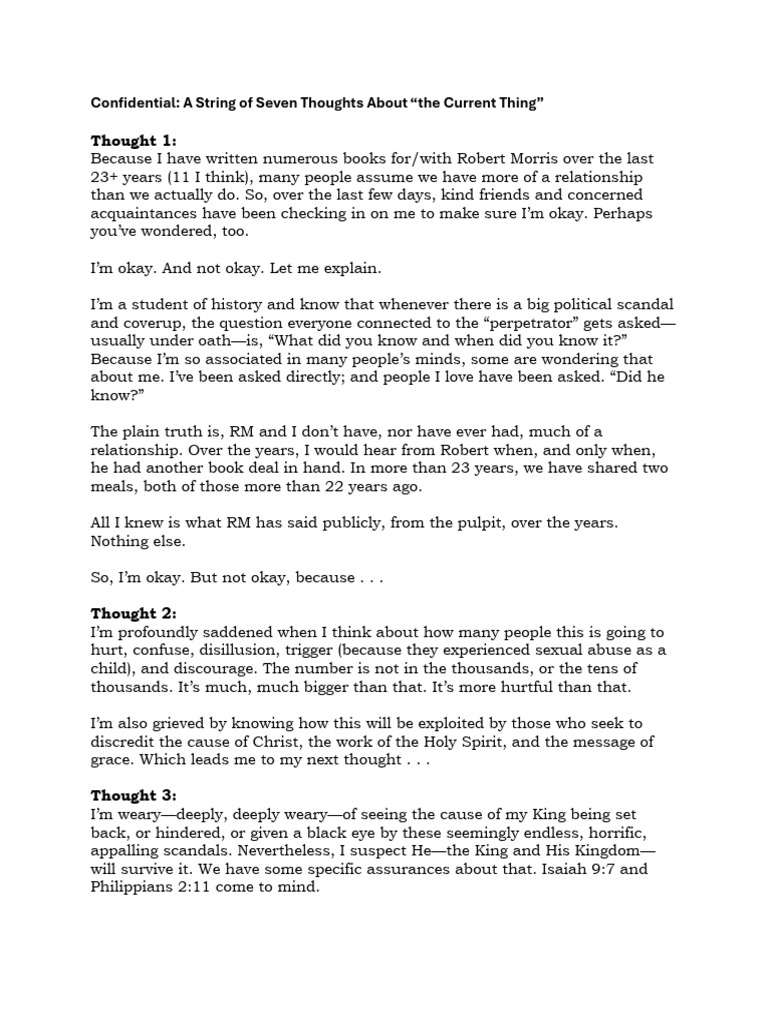 A String of Thoughts About | PDF