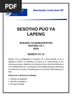 Thothokiso ya Sesotho: Tlhaho le Manollo | PDF | Self-Improvement