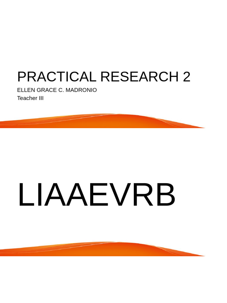 Practical Research 2 | PDF