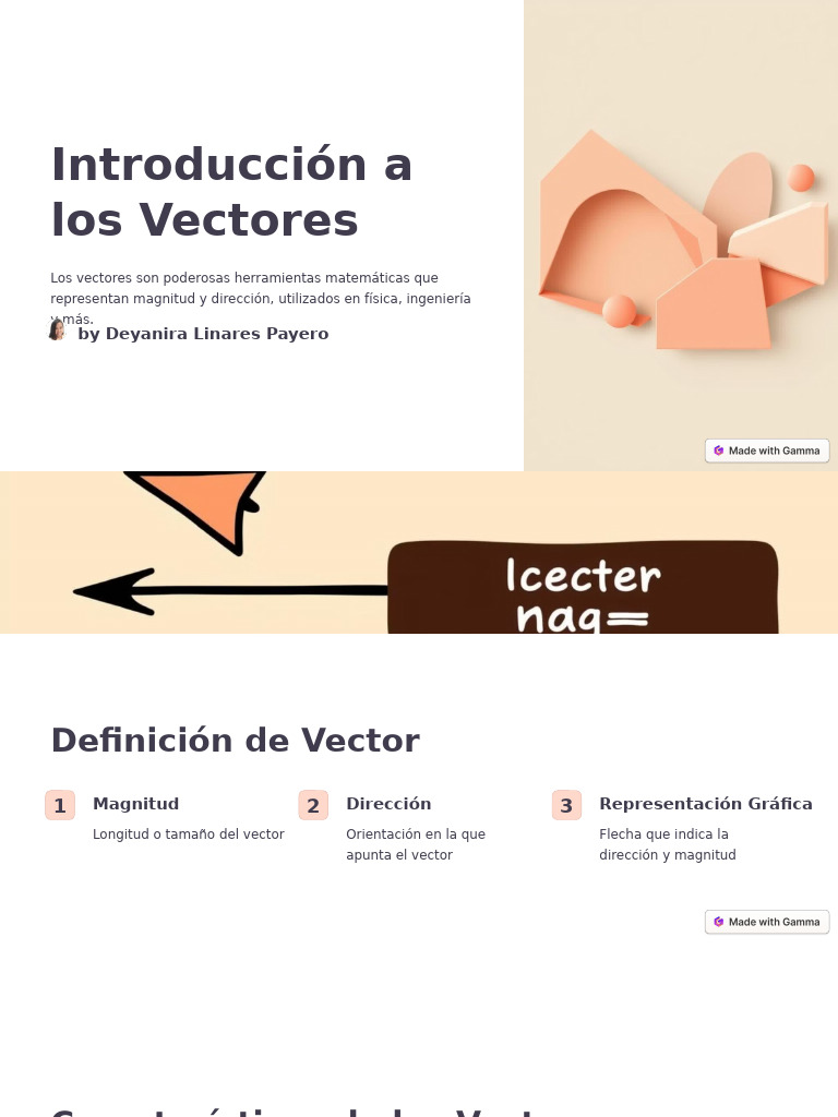 Introducción a los Vectores Matemáticos | PDF | Vector Euclidiano ...