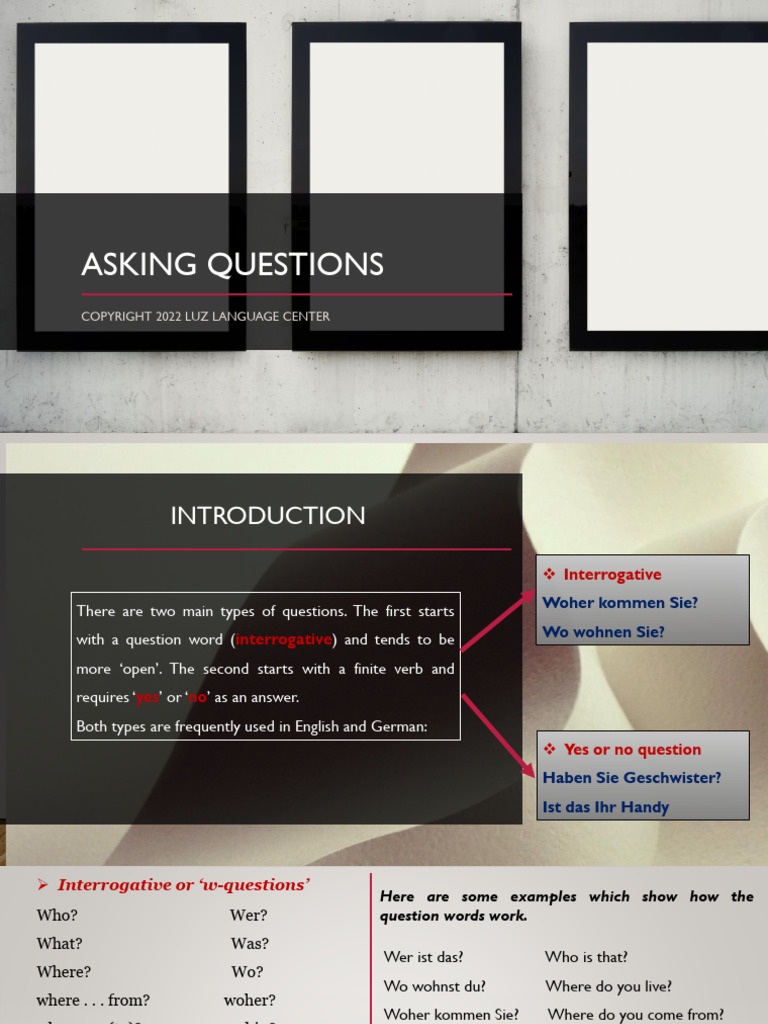 Asking Questions | PDF