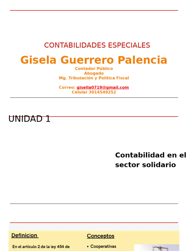 1a CLASE Contab Esp | PDF