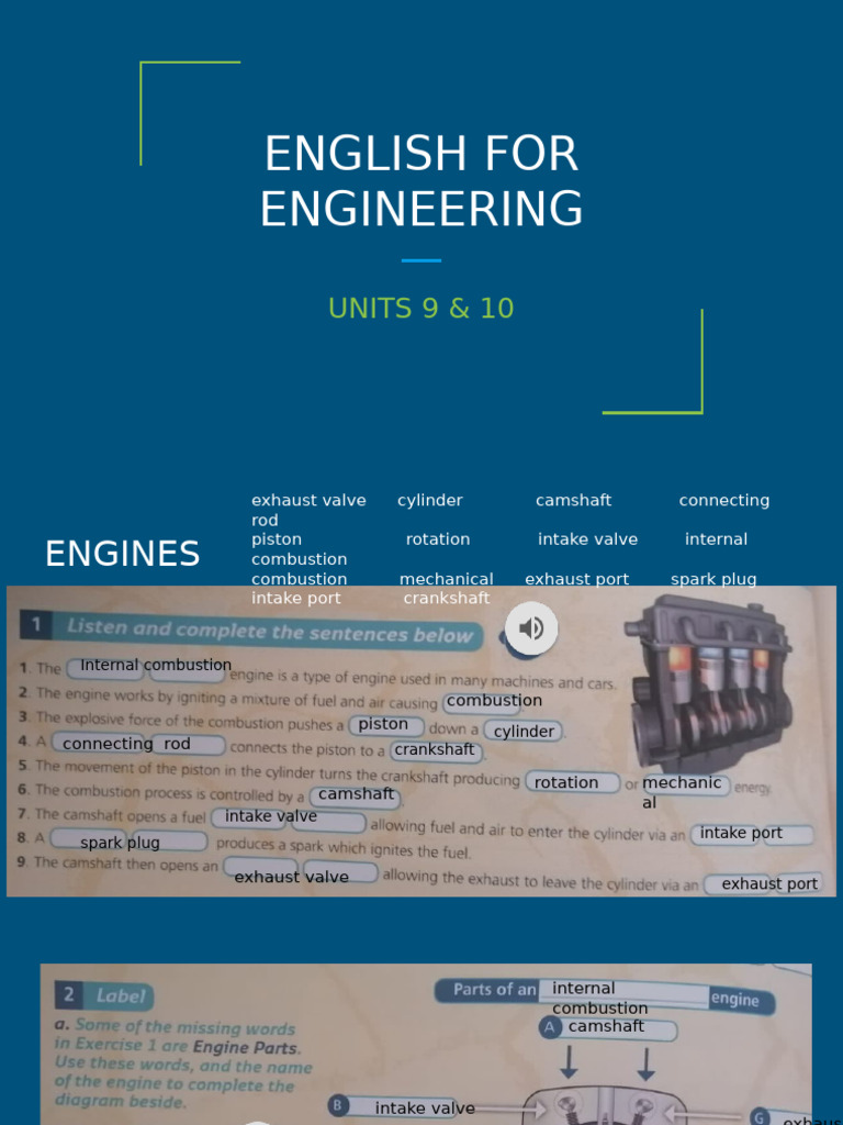 ENGLISH FOR ENGINEERING UNITS 9 and 10 | PDF