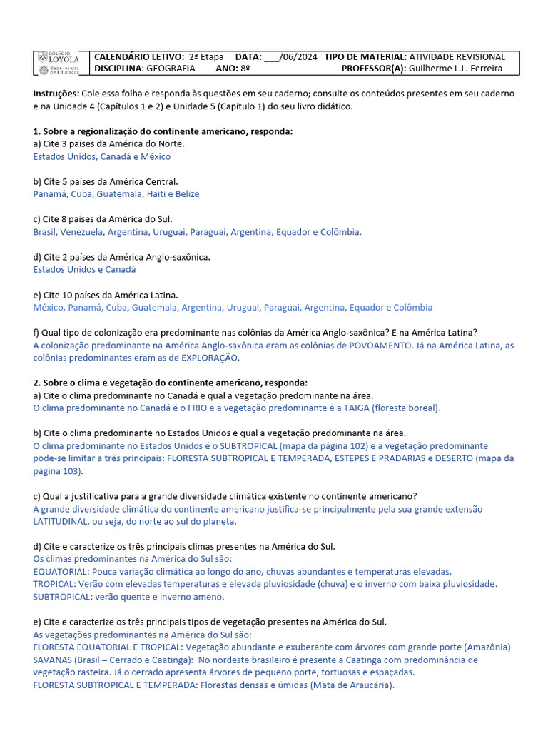 2024 Geo8ef E02 Revisional g01 GABARITO | PDF