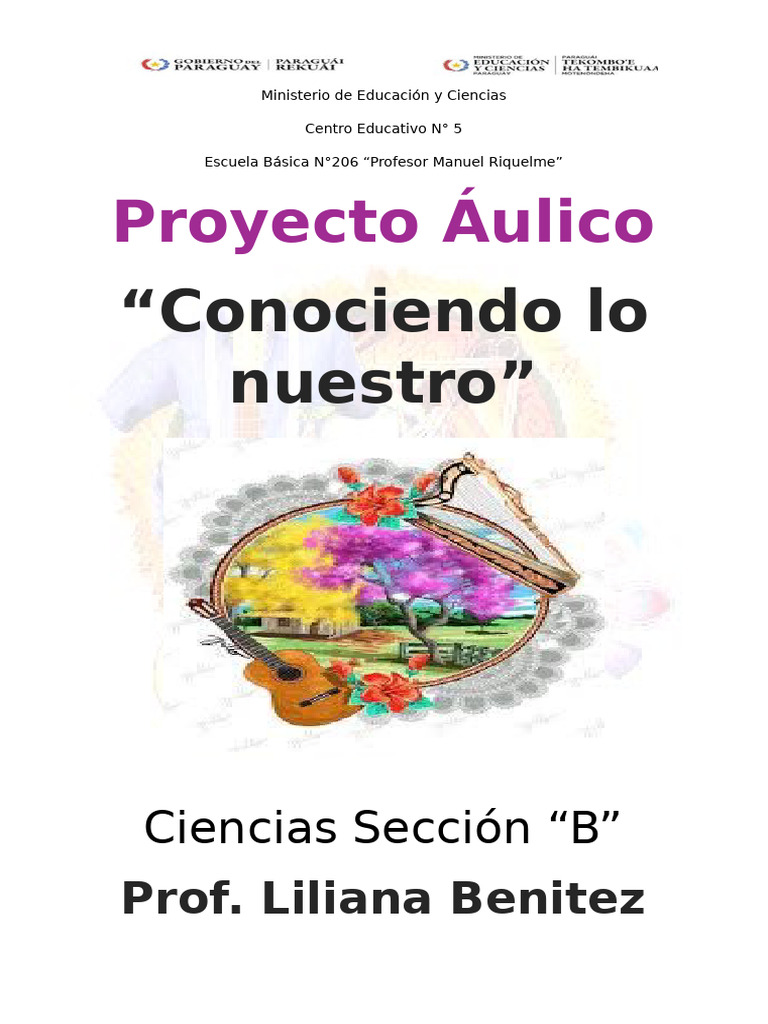 Proyecto Aulico Folklore de Liliana Benitez Seccion B | PDF