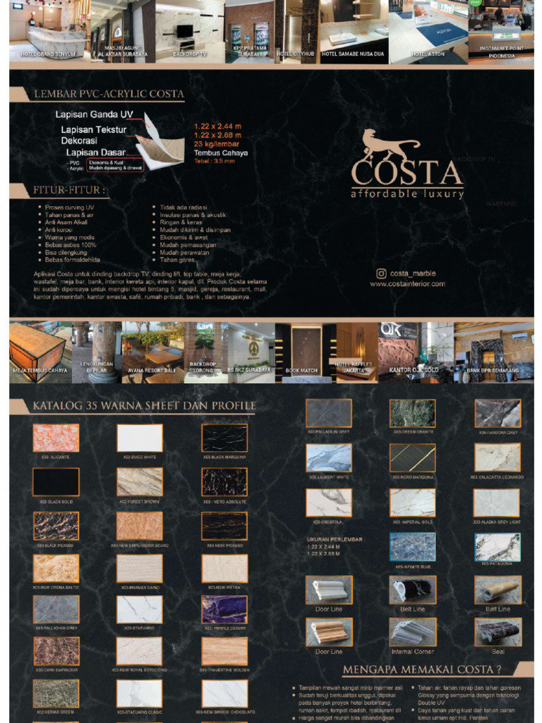 Brosur Costa Marble (Compressed) | PDF