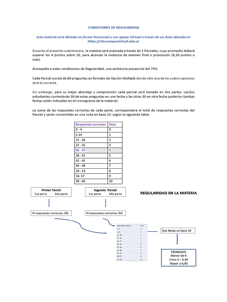 Condiciones de Regularidad 2024 | PDF