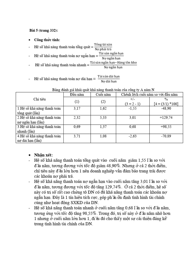 Bài 5 (tr.332) | PDF