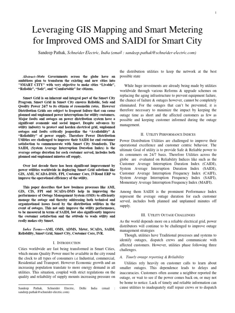 Leveraging - GIS - Mapping - and - Smart - Metering - For - Improved ...