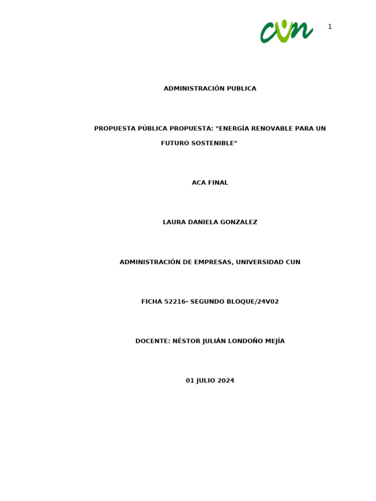 Aca Laura Daniela Administración Pública | PDF