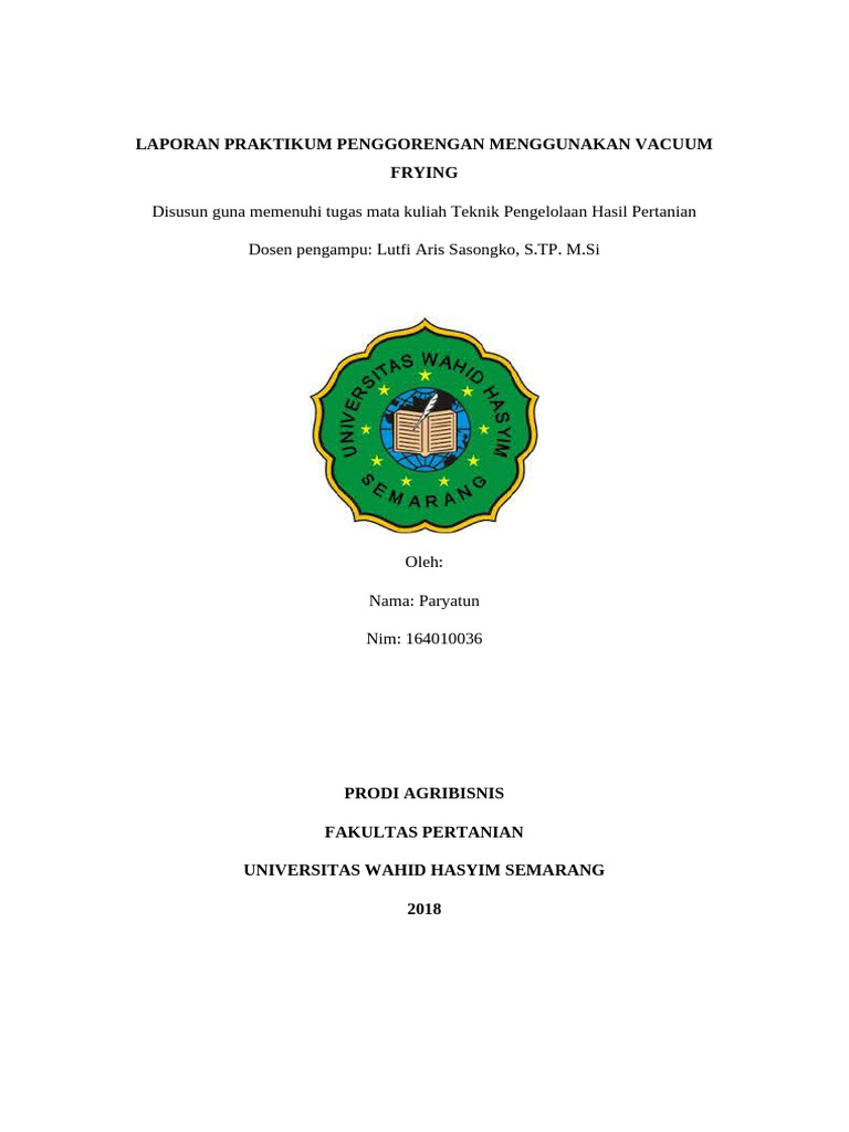 LAPORAN TPHP Penggorengan | PDF