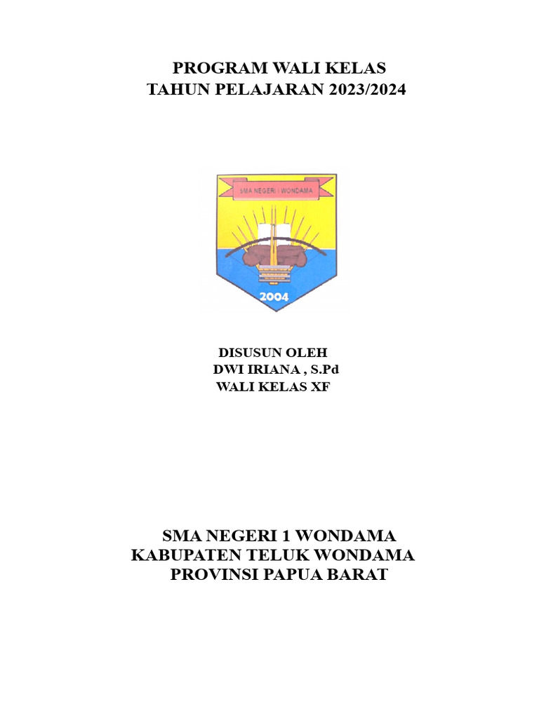 Program Wali Kelas | PDF