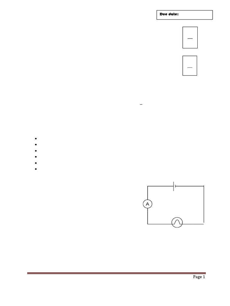 Grade 10 Electric Circuits Experiment | PDF | Voltage | Electrical ...
