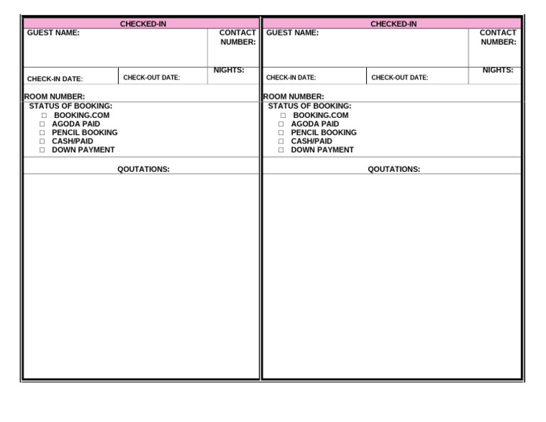 CHECK-IN | PDF