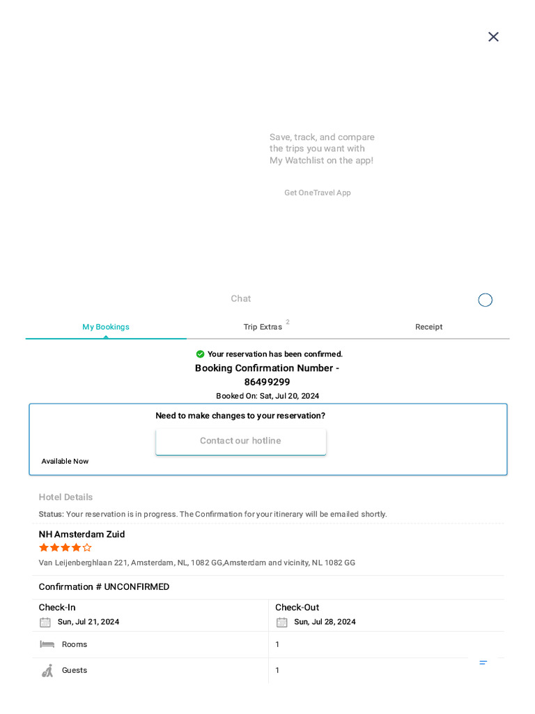 OneTravel Booking Confirmation Details | PDF | Fee | Payments