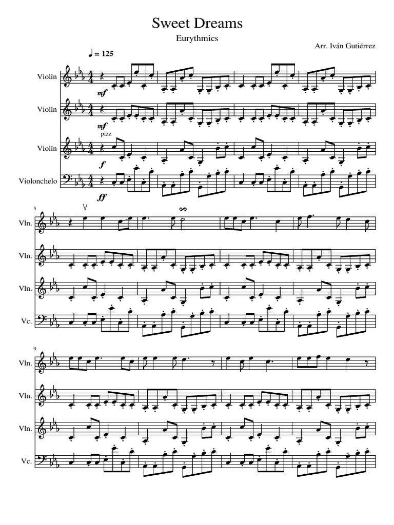 Sweet Dreams For String Quartet | PDF