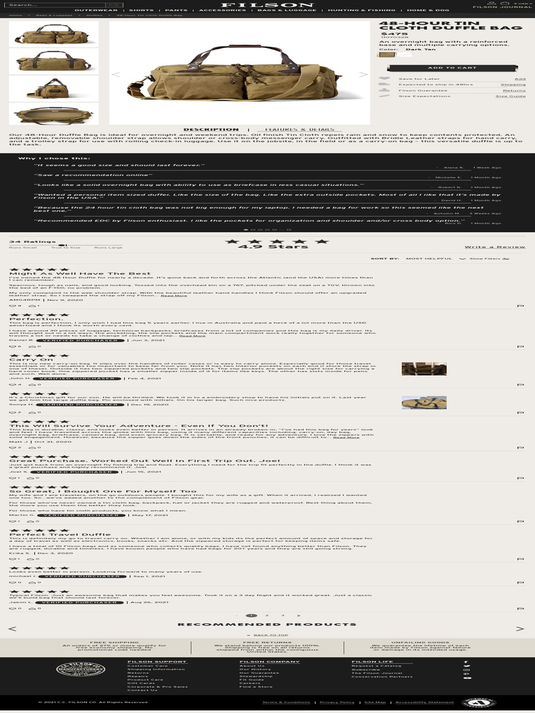 48-Hour Duffle Bag | PDF