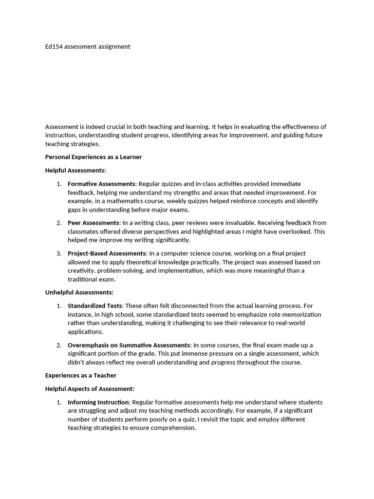 Ed154 Assessment Unit 1 Notes | PDF Ed154 Assessment Unit 1 Notes | PDF