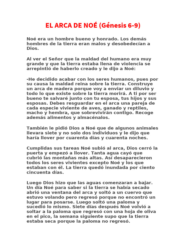 El Arca de Noé | PDF