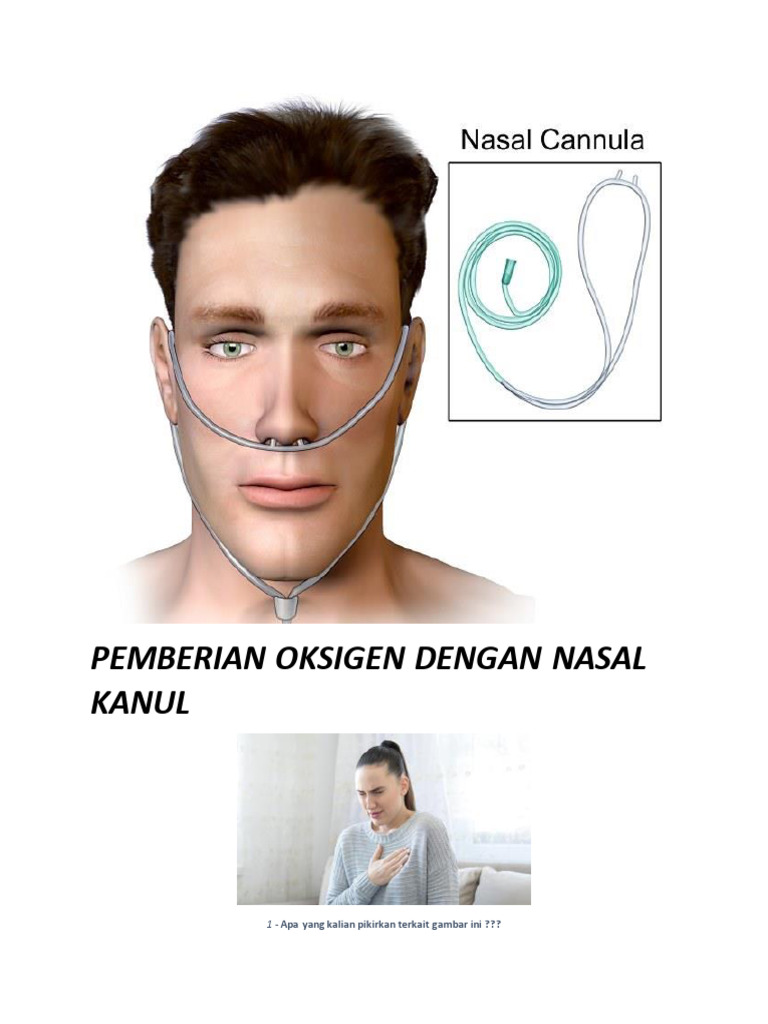 Pemberian Oksigen Dengan Nasal Kanul | PDF