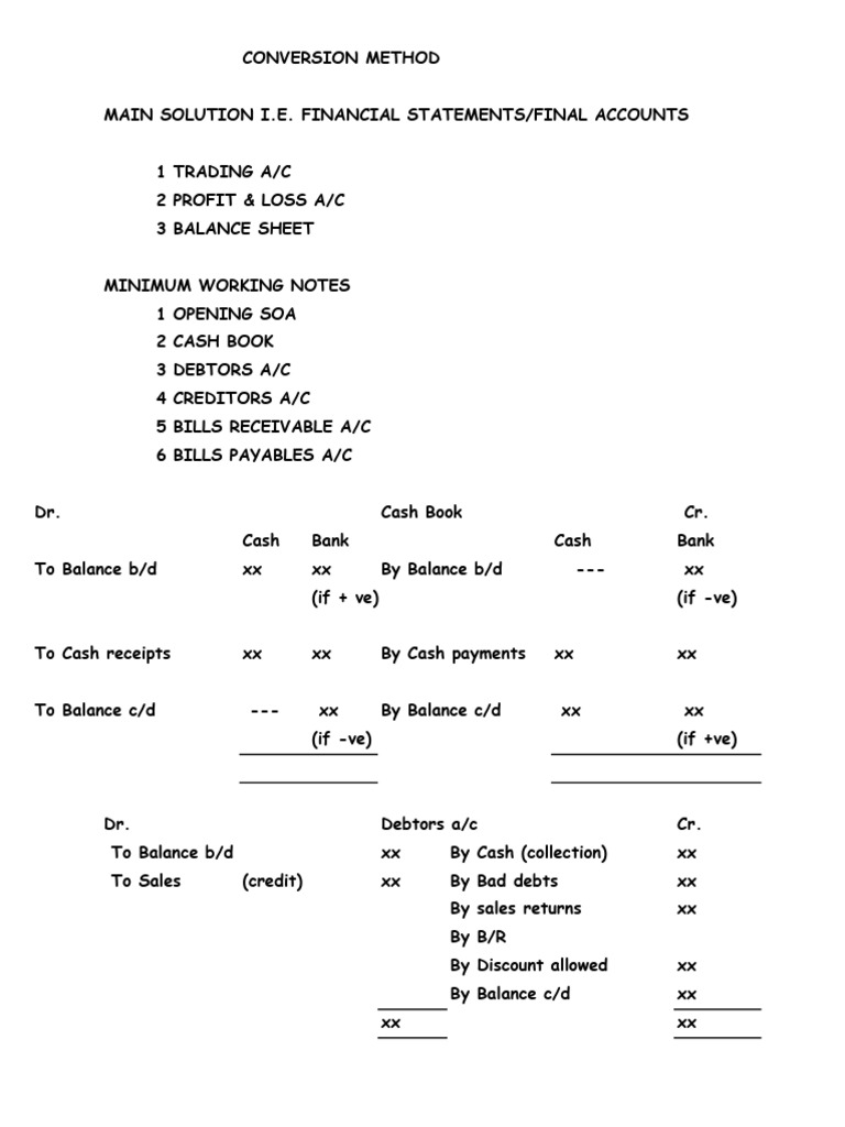 Single Entry Notes | PDF