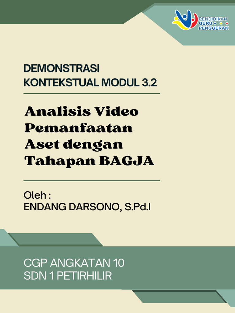 Demonstrasi Kontekstual Modul 3.2 | PDF