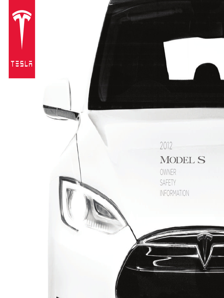 2012 Tesla Model S Owner's Manual - Compressed | PDF