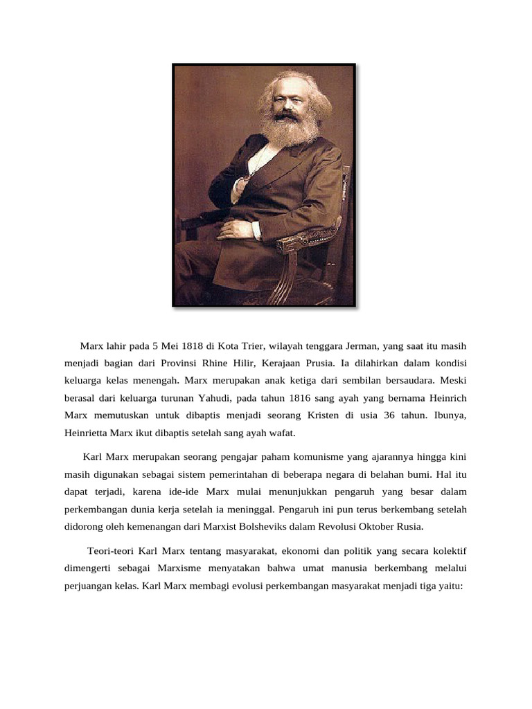 Biografi (Karl Max) | PDF