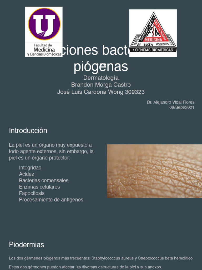 Dermatología - Bacterianas Piógenas - Impétigo, Ectima, Funiculitis ...