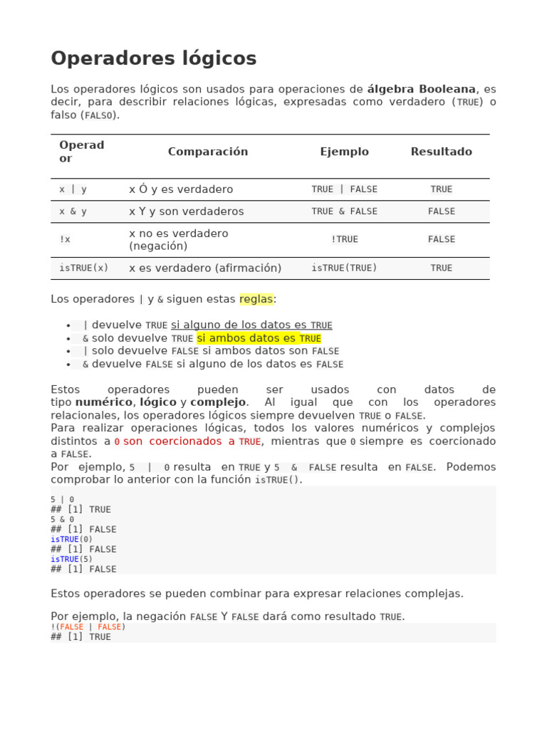 Operadores Lógicos | PDF | Matemática | Lógica matemática