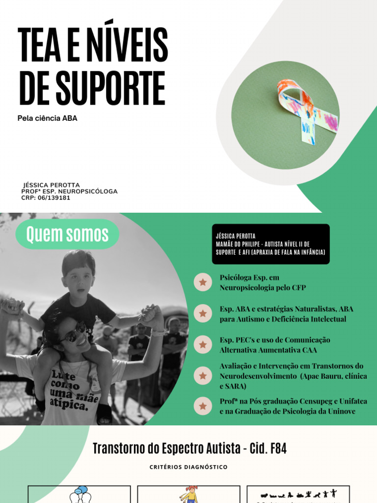 Níveis de Suporte e ABA No TEA | PDF