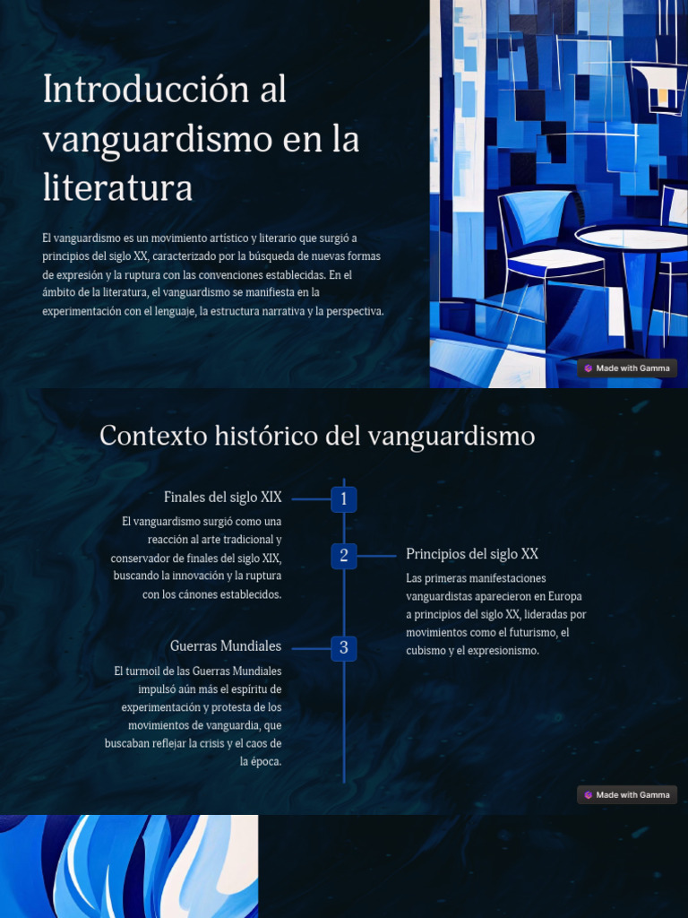 Introducción Al Vanguardismo en La Literatura | PDF