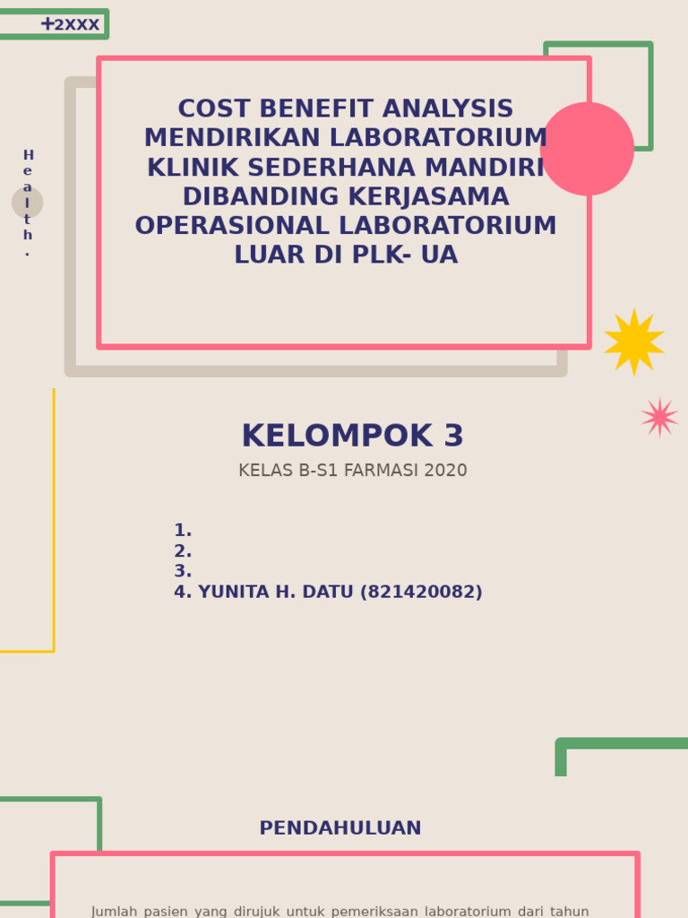 Farmakoekonimi Kelompok 3 Cba | PDF