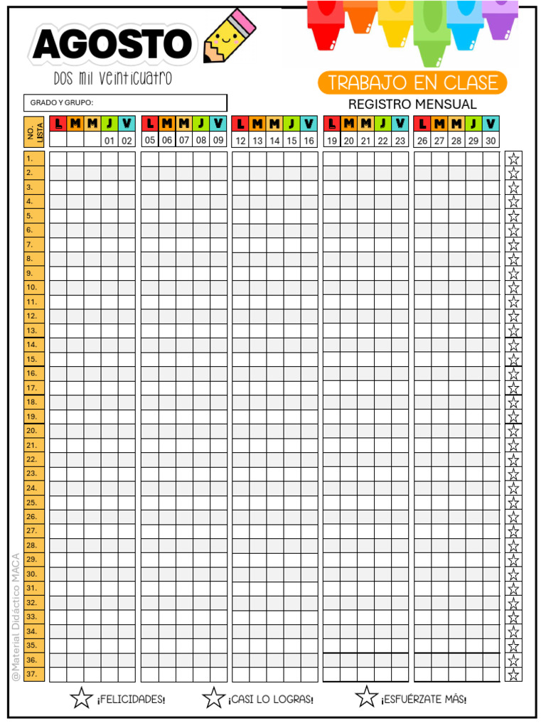 Registro Salon | PDF