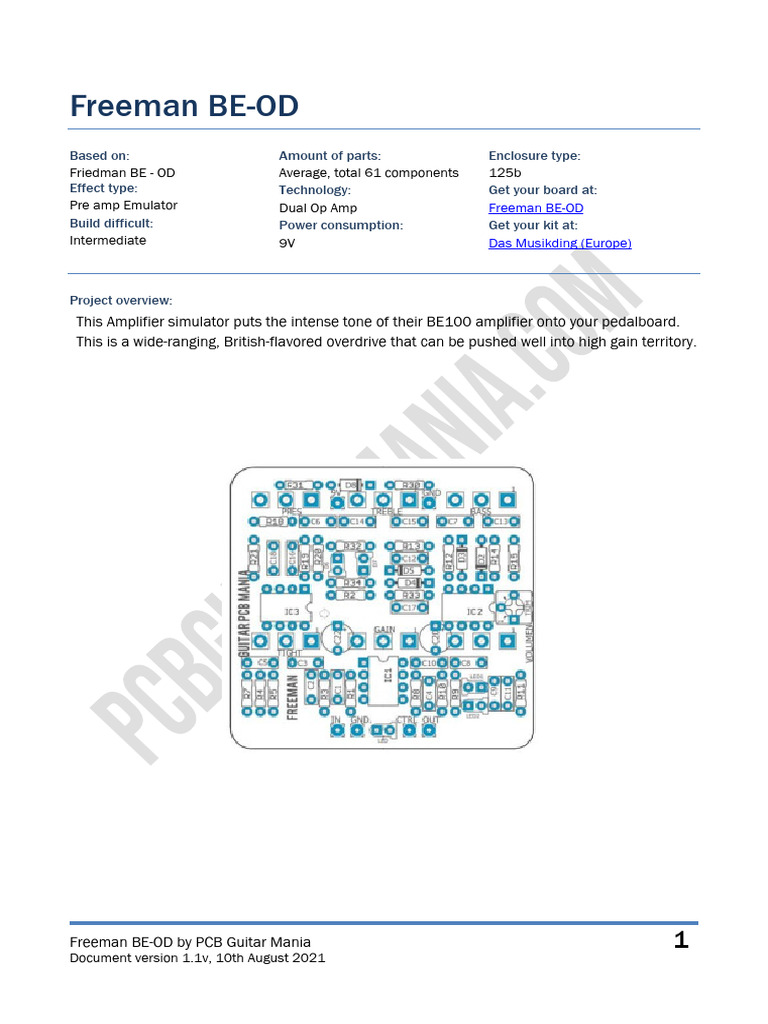 Freeman BE OD Building Docs 1 | PDF