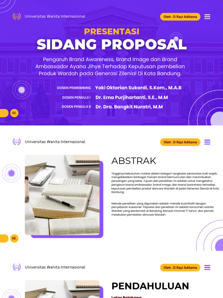 Presentasi Seminar Proposal Modern Merah Kuning - 20240821 - 081731 - 0000 | PDF